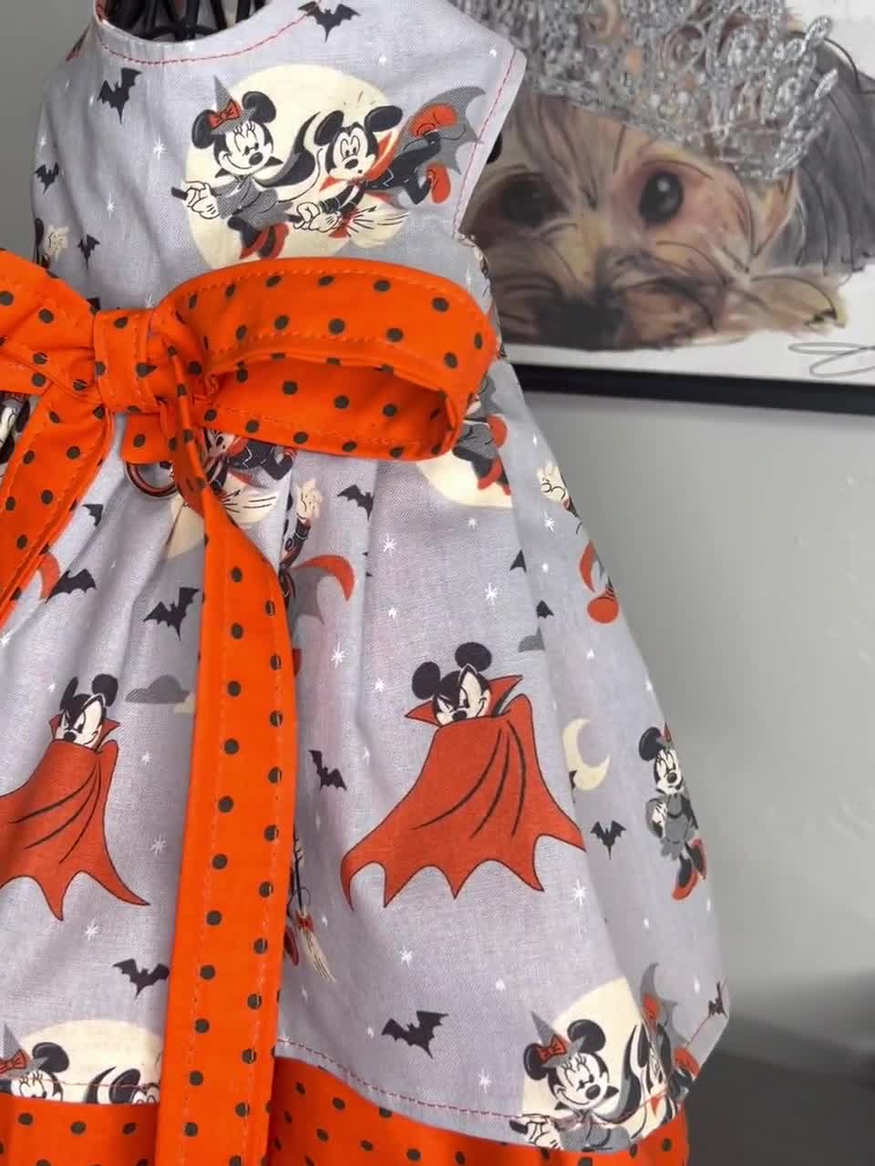 Mickey Mouse Halloween Costumes Yorkies Autumn And Winter Dog Thin