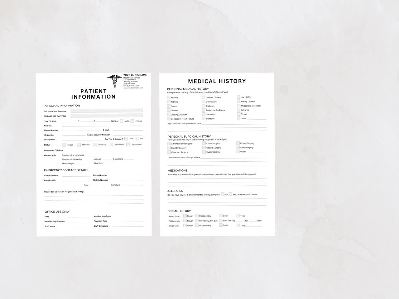 30 Patient Information Form Template Template Library