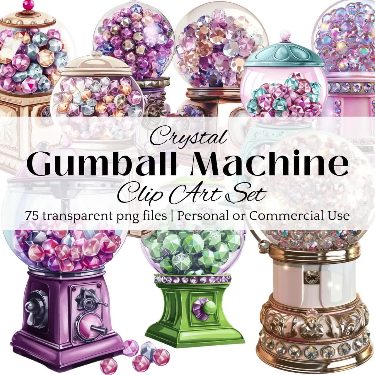 Purple Gumball Machine Clipart