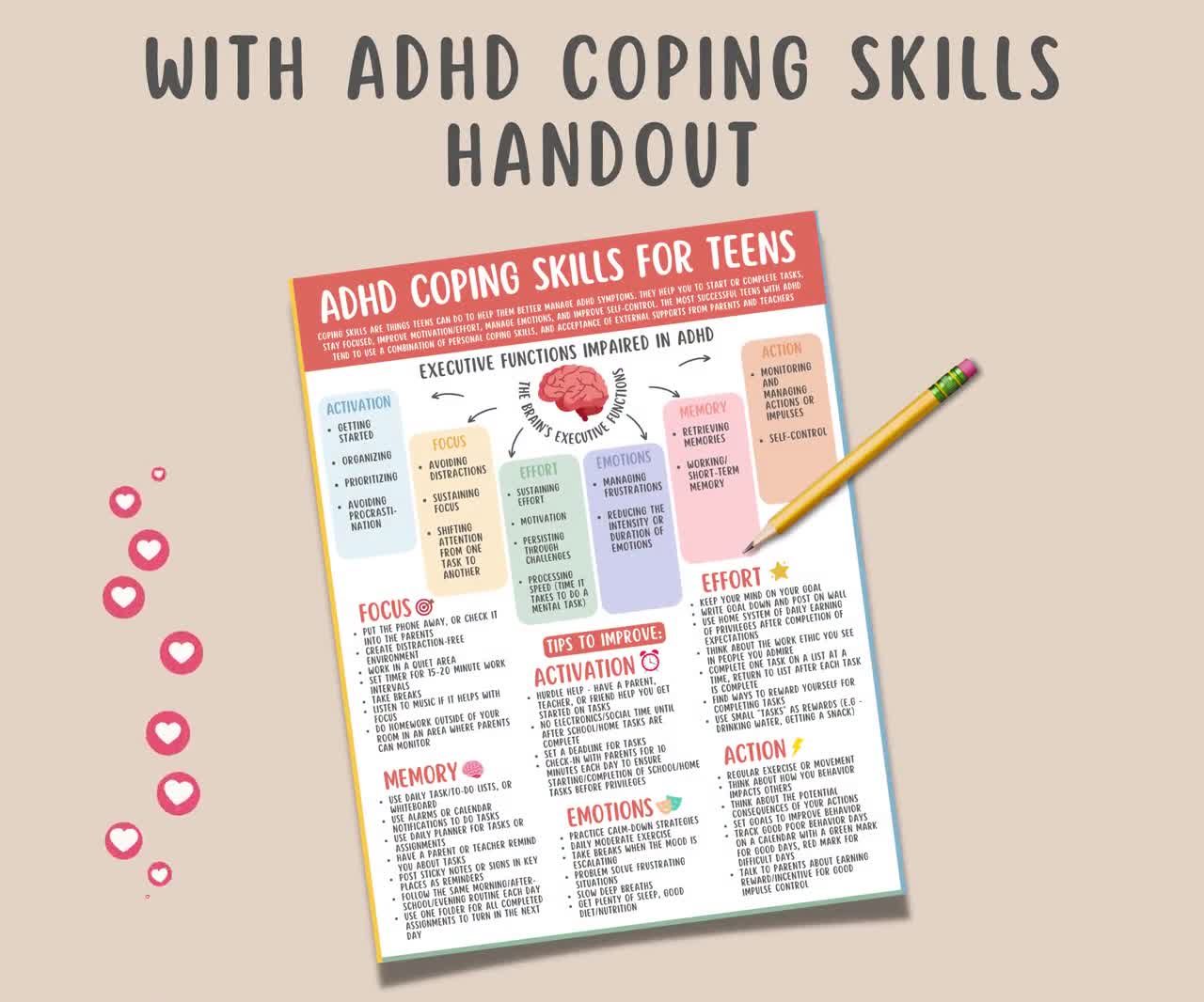 Coping Skills Puzzle Printable
