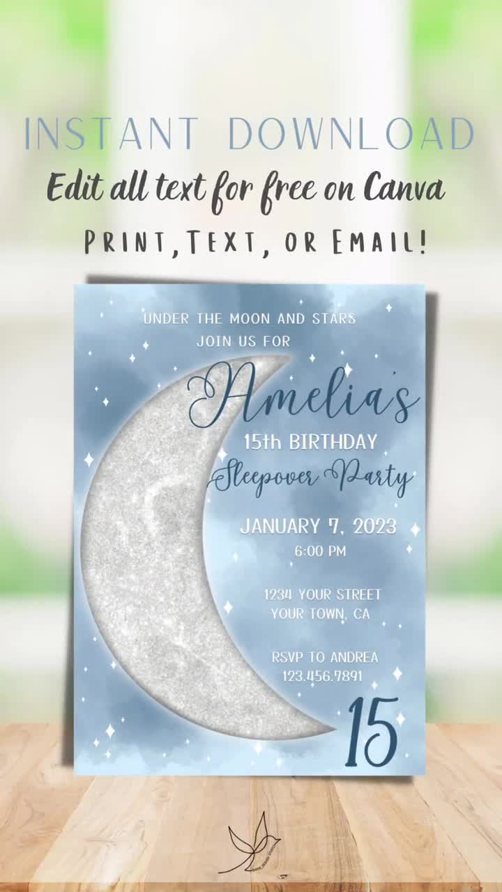 Moon And Stars Invitations Twinkle Twinkle Little Star Invitations