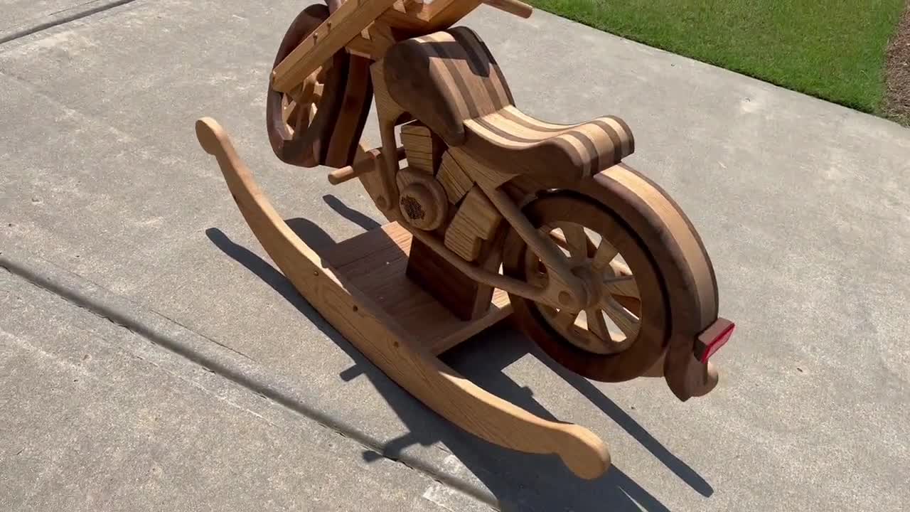 Wooden Motorcycle Rocker