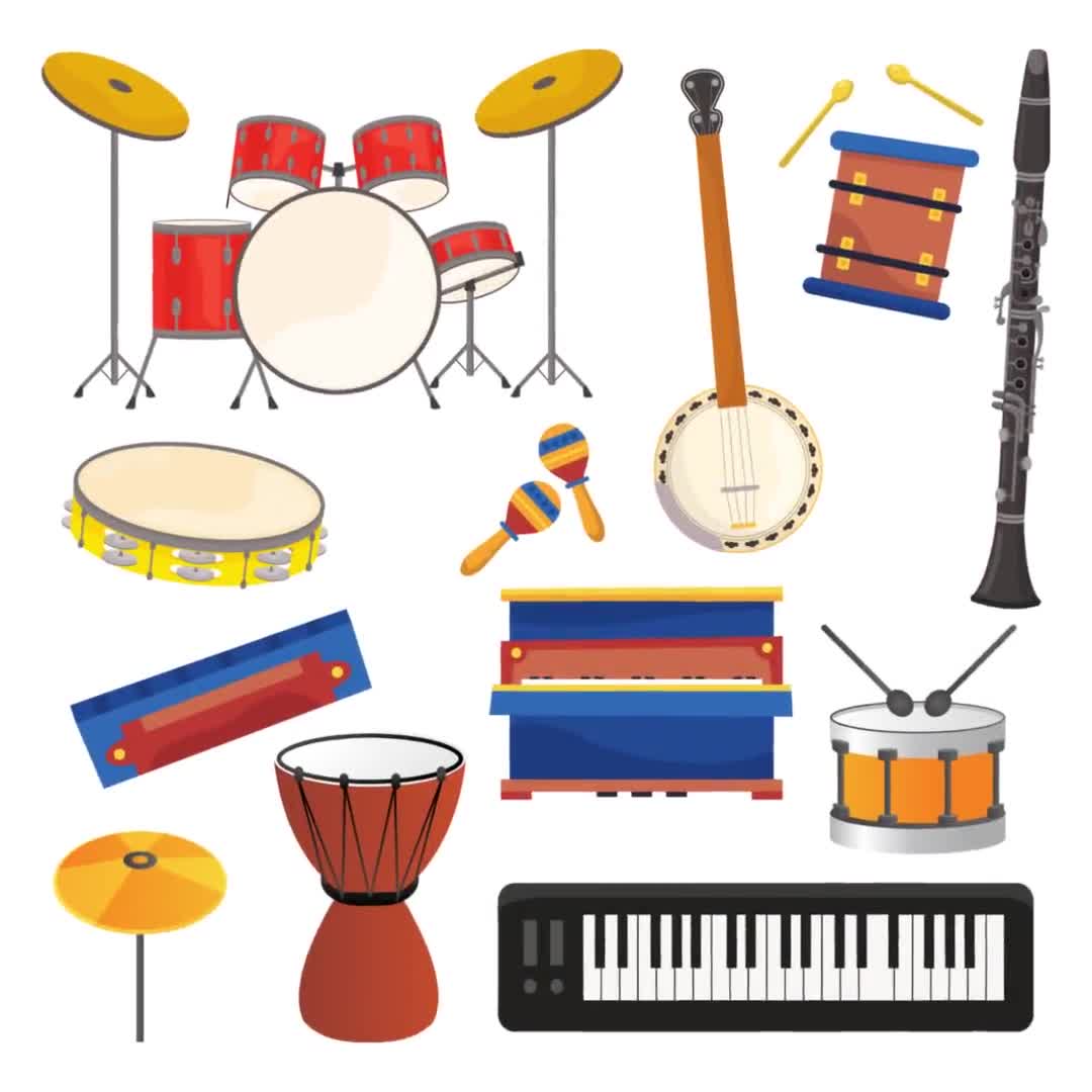 Music Instruments Clip Art Free: Music Clipart Music Instruments Png