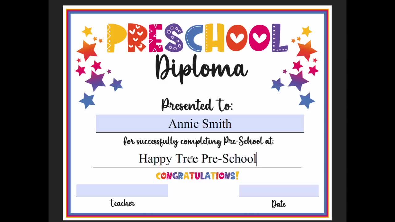 Free Printable Preschool Diplomas Preschool Classroom Graduation