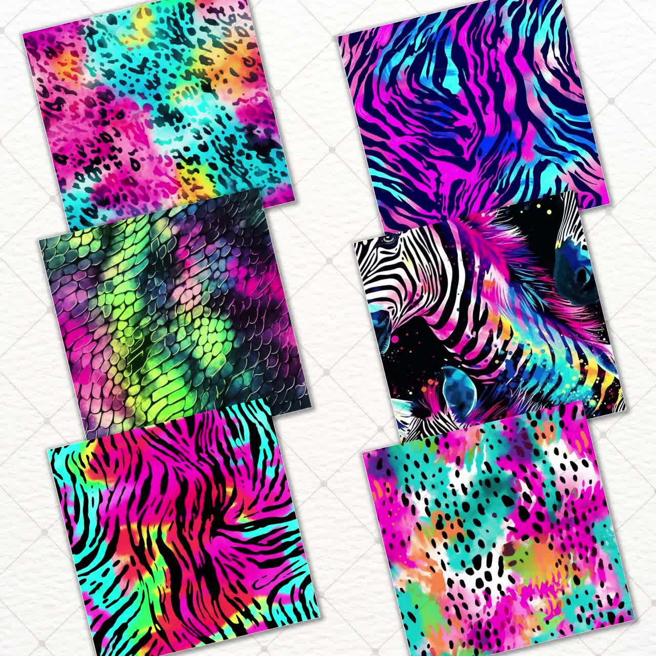 Neon Animal Print Wallpaper For Girls