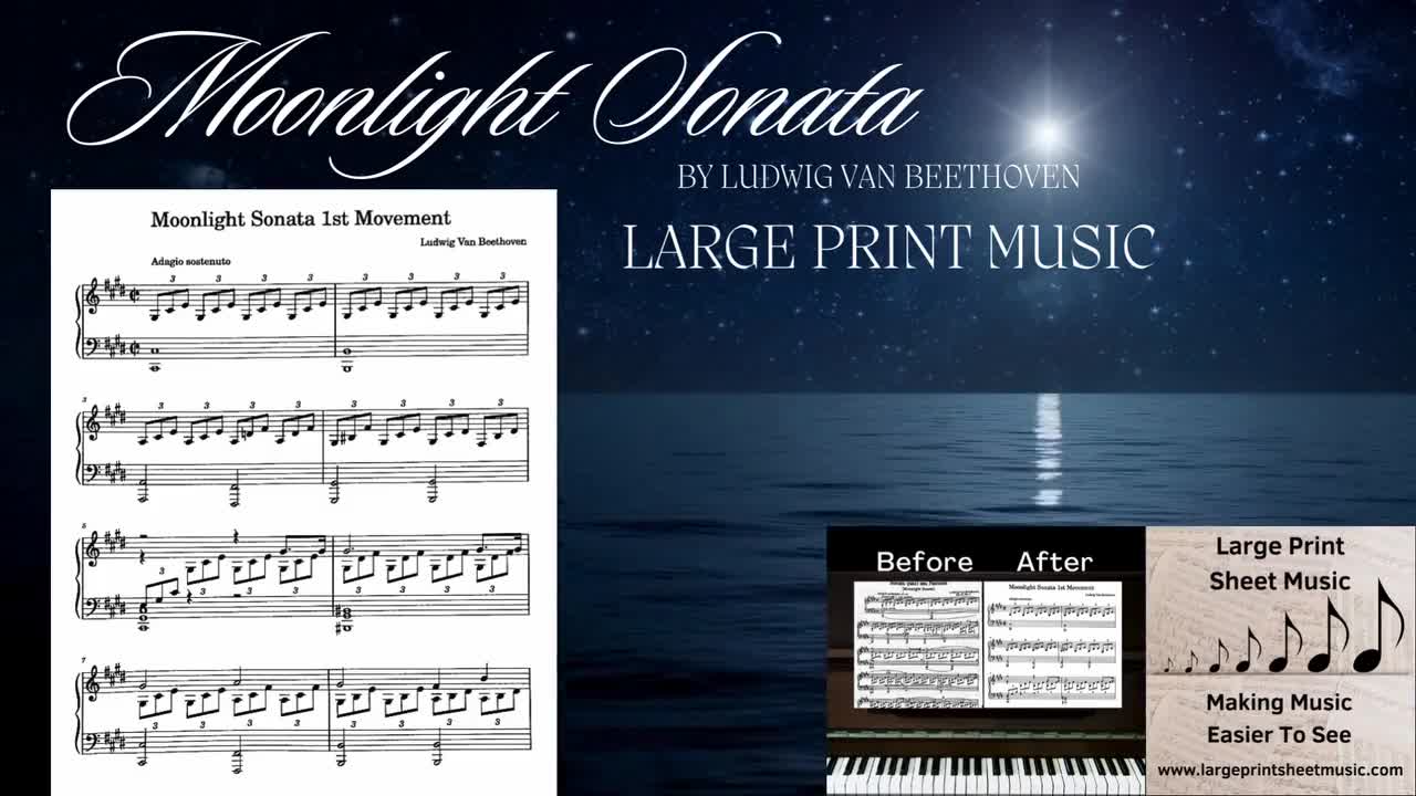 Beethoven Piano Sheet Music Moonlight Sonata Moonlight Sonata I