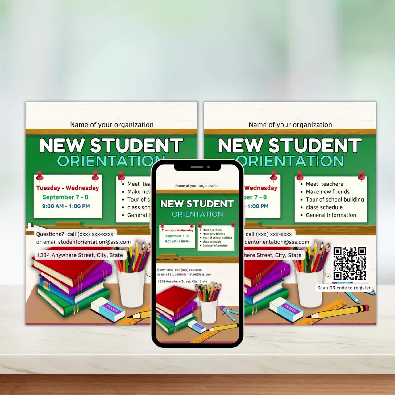 Orientation Day Printable Sign Advice And Wishes Sign Template