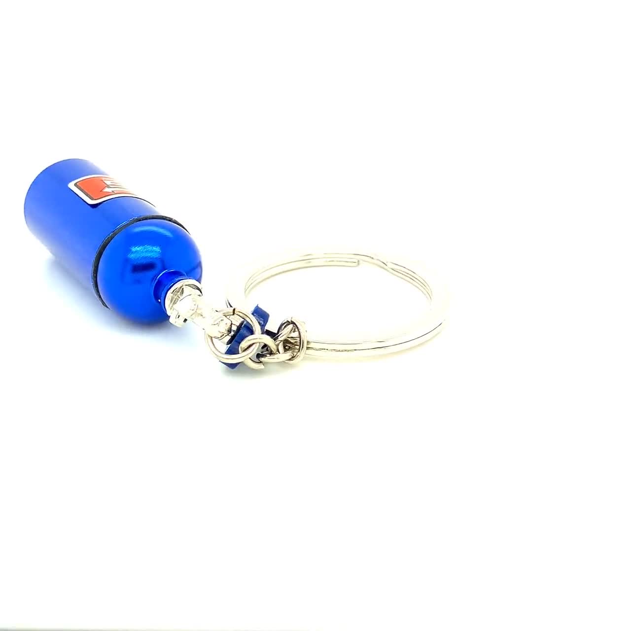Nos Mini Nitrous Oxide Bottle Keyring Stash Pill Box