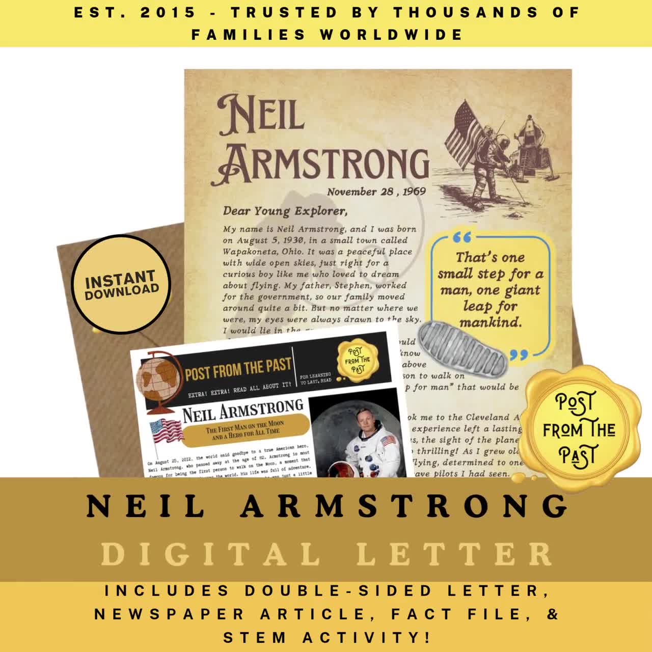 Neil Armstrong Kids Poster