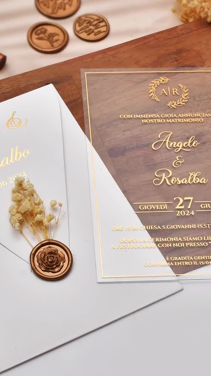 Elegant Wedding Invitation Clip Art