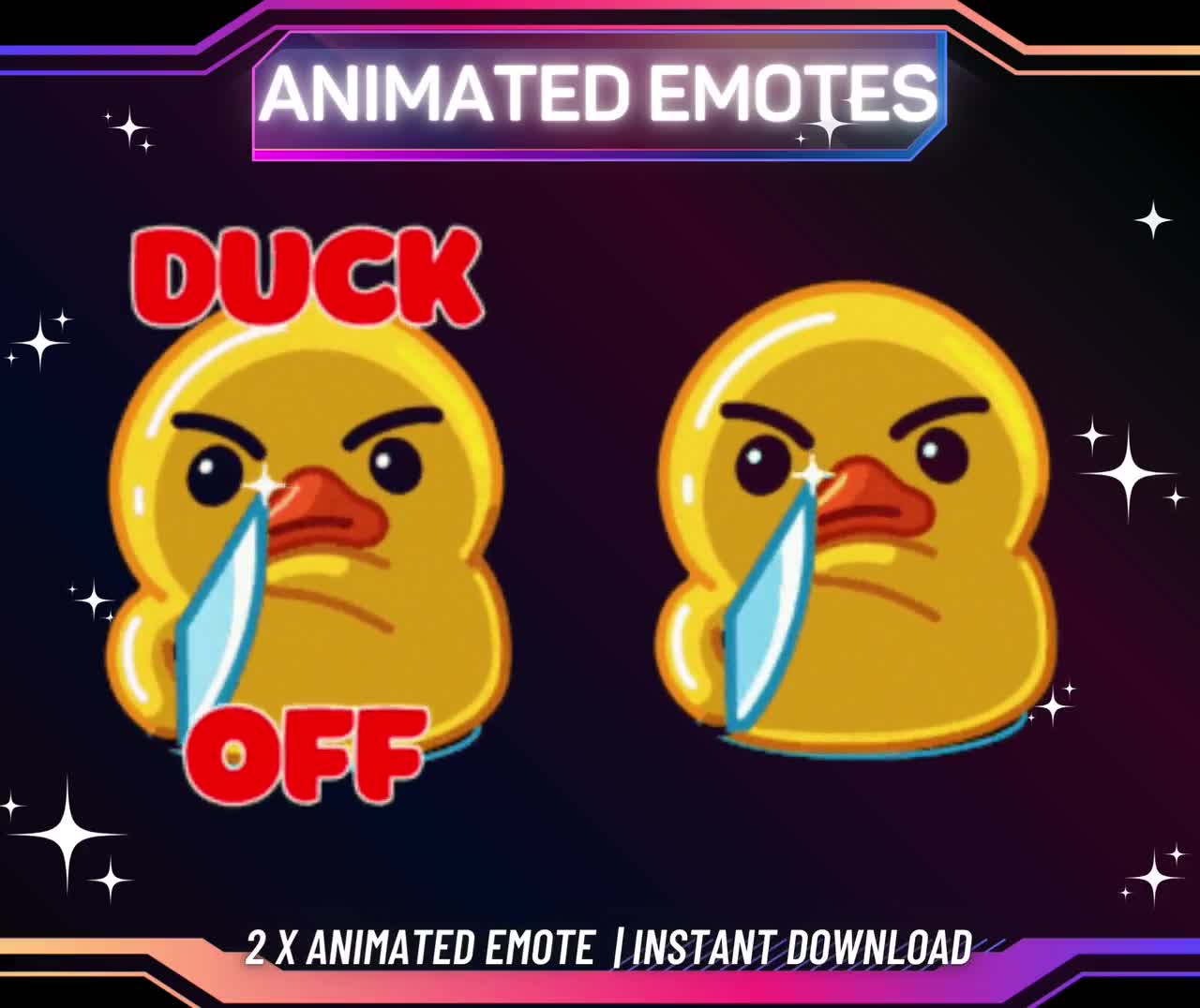 ANIMATED REGULAR EMOTE Viral Classic Duck Meme For Twitch,, 43% OFF