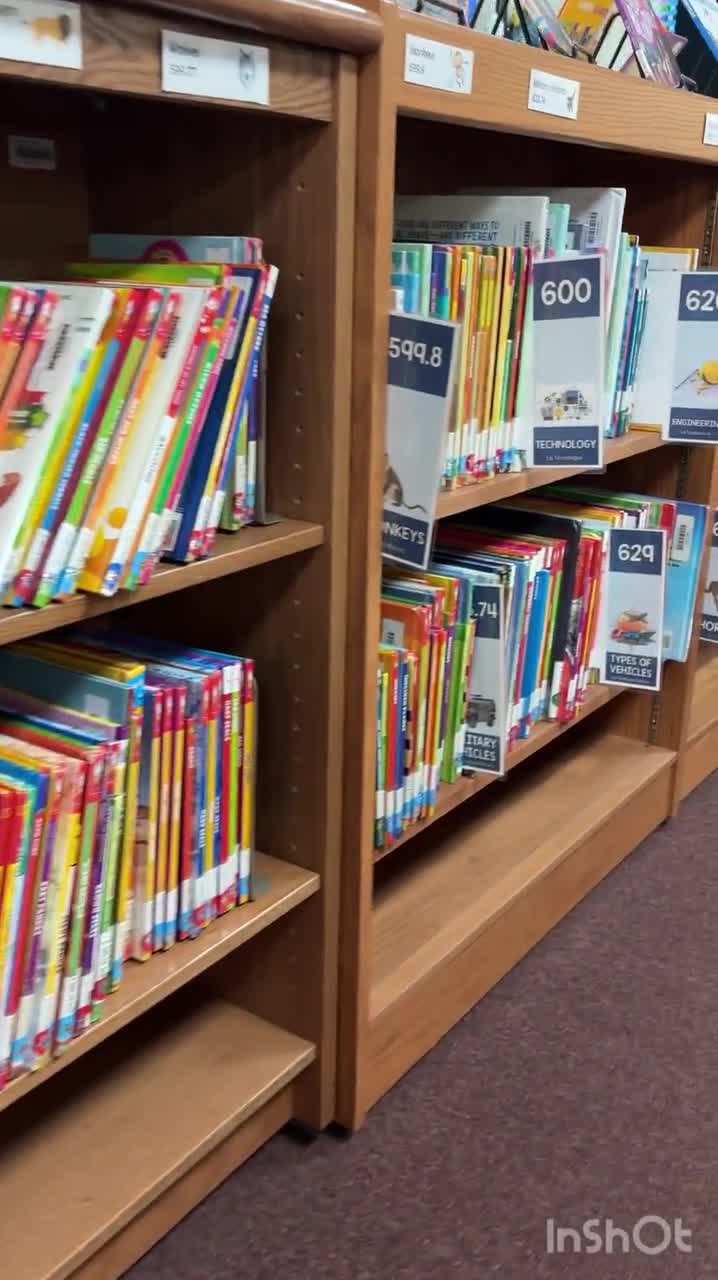 Library Shelving Signs