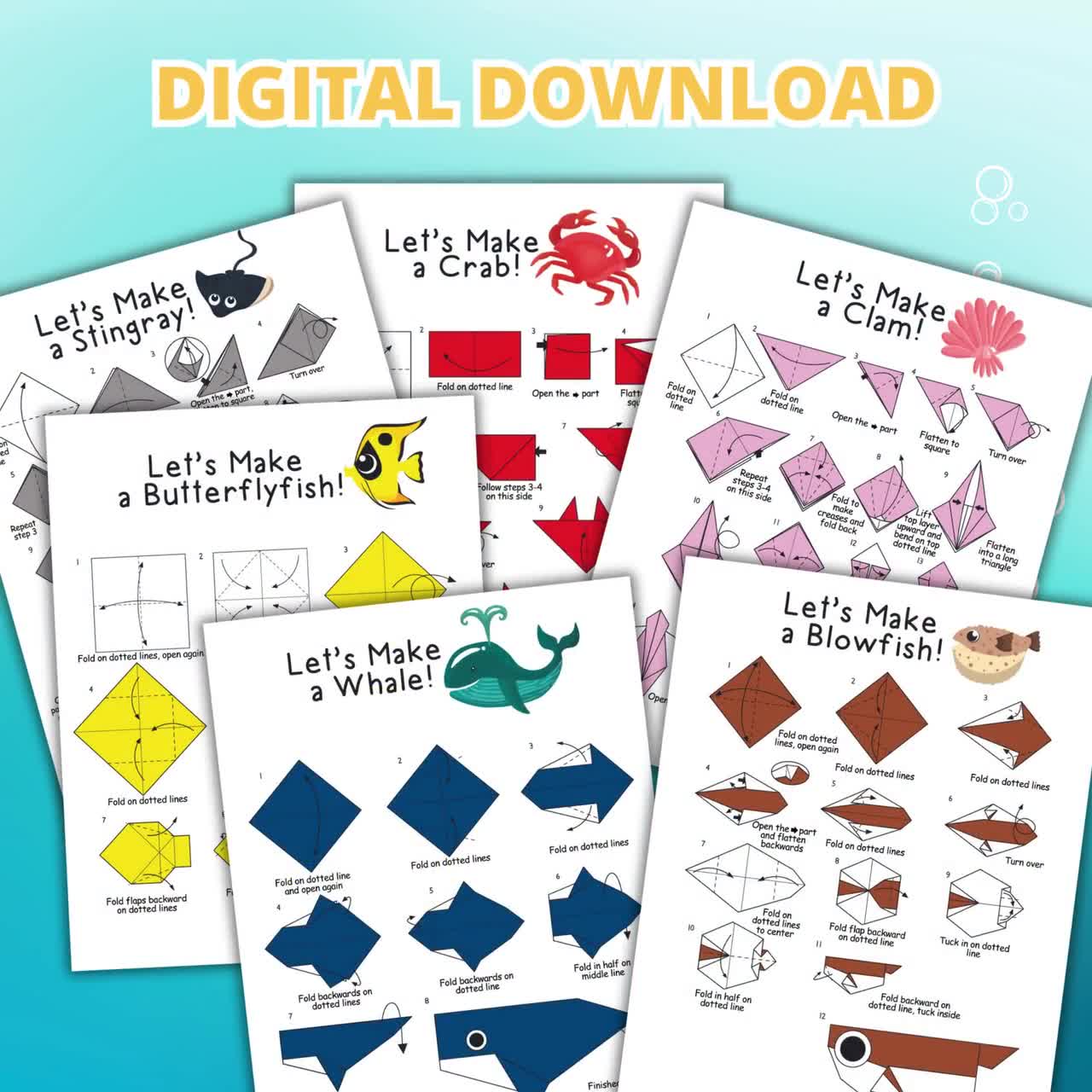 Cute Origami Animal Instructions Origami Animals Step Stock