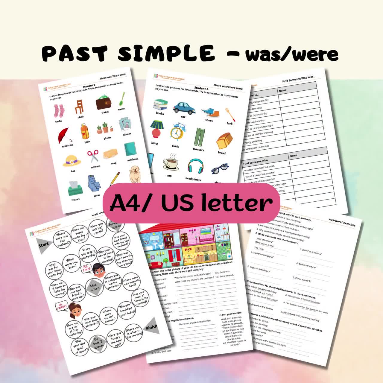 Worksheet Past Tense Verb To Be English Esl Worksheets For Distance