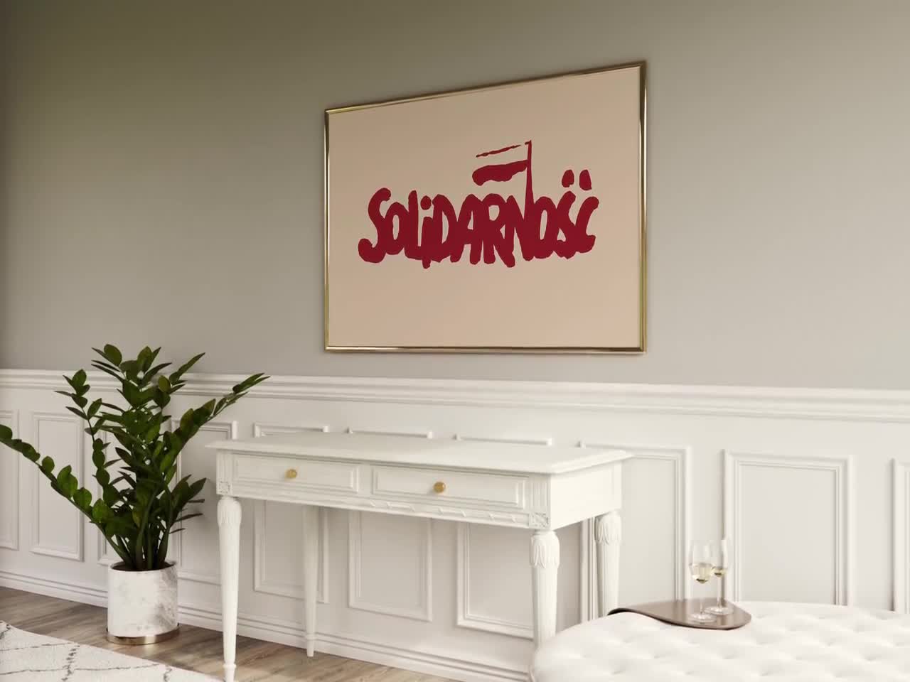 Grudzien 1983 Solidarno Poster Used In The Polish