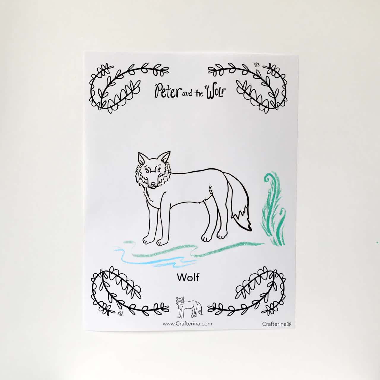 peter and the wolf coloring pages