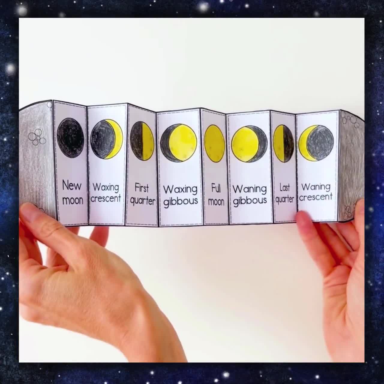 Hoja De Trabajo Sobre Las Fases De La Luna Para Cuarto Grado