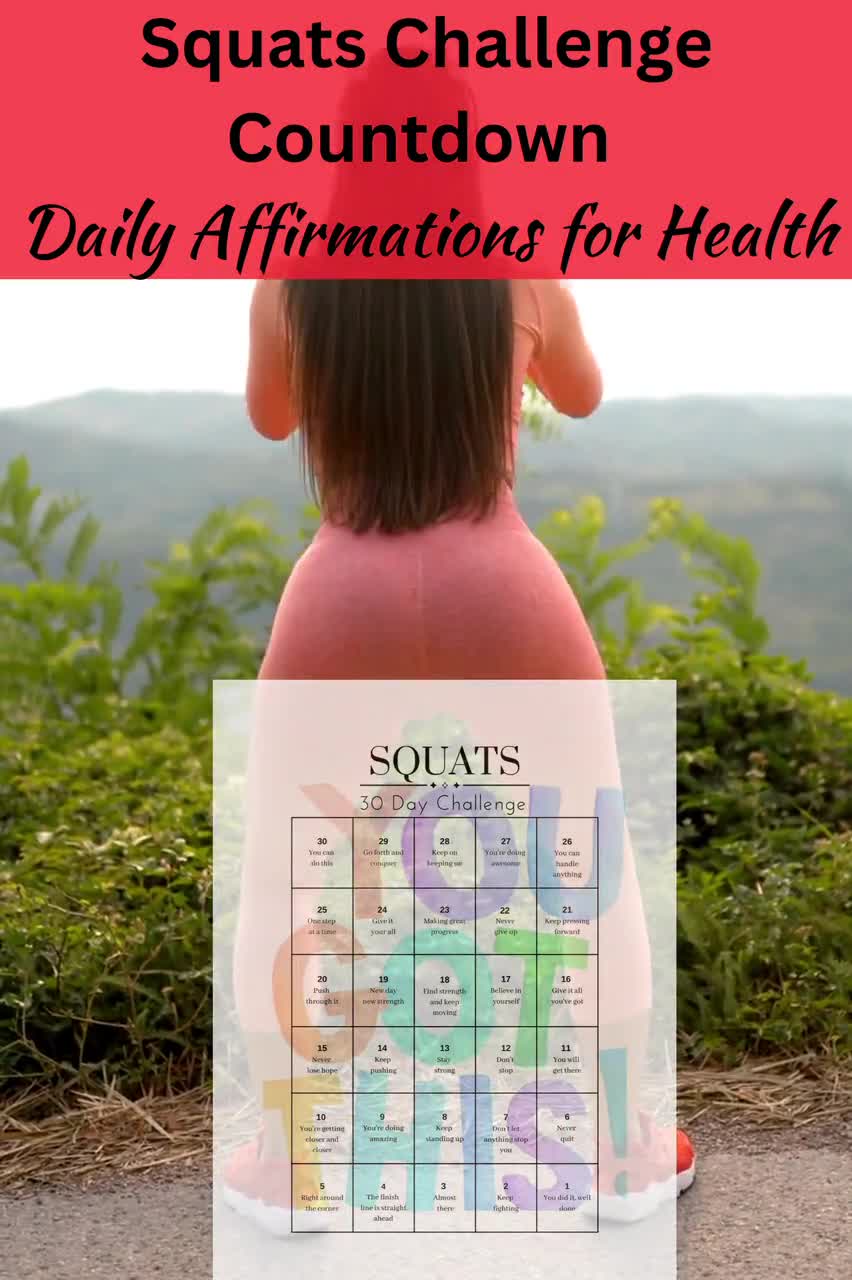 Squat Challenge New 30 Day Challenge (squats And Crunches) @K