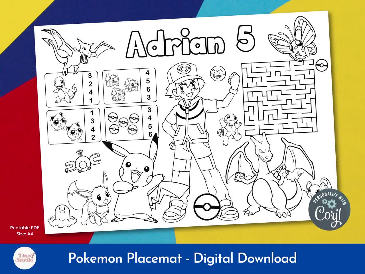 free pokemon coloring pages for kids