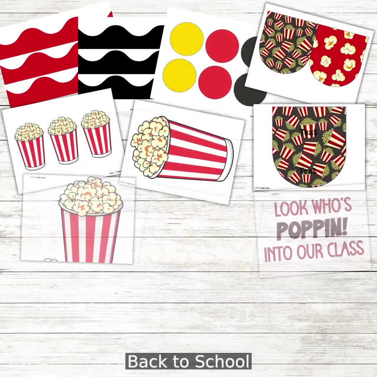 Popcorn Template For Bulletin Board