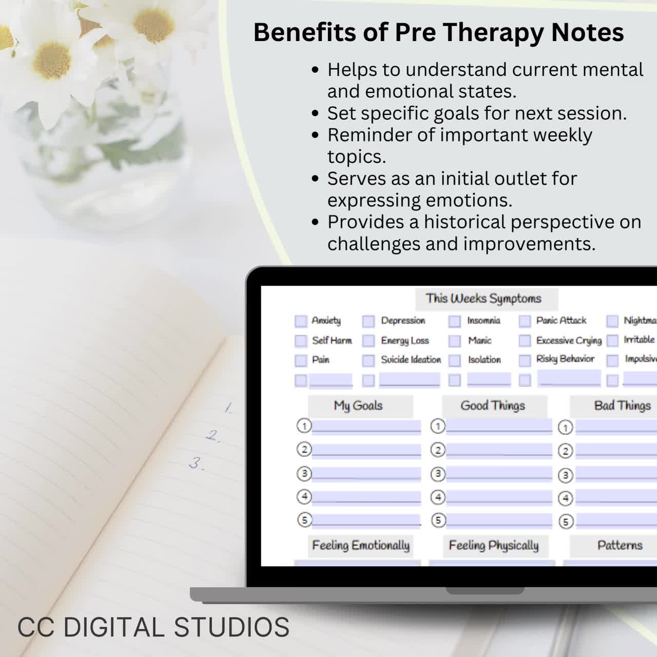 Therapynotes Log In Therapy Notes Journal Pro Template 36023683 Vector