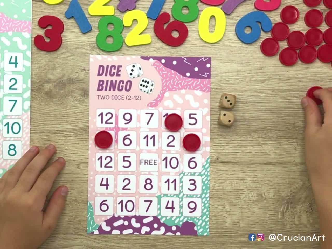 Number Bingo 1-10: Math Center, Pre-K, Kindergarten by Pre-Kinder ...