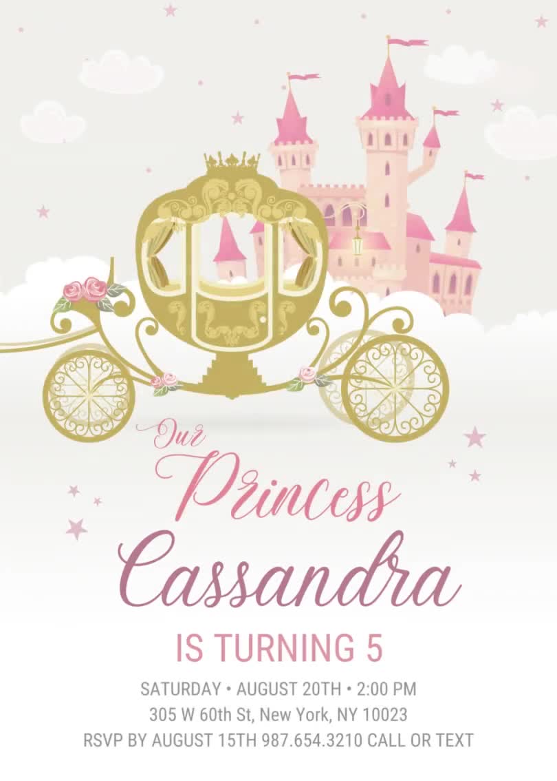 Princess Theme Invitation Template The Princess And The Frog Birthday