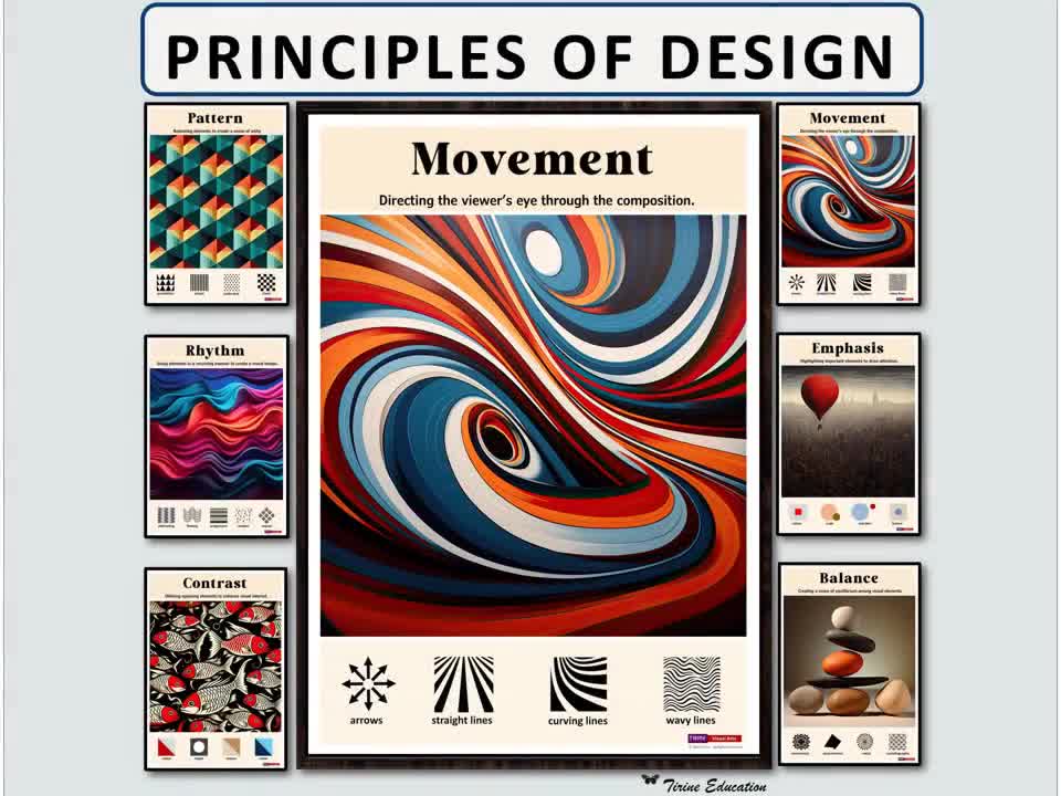 Modern Principles Of Design Printable Poster In Two Sizes
