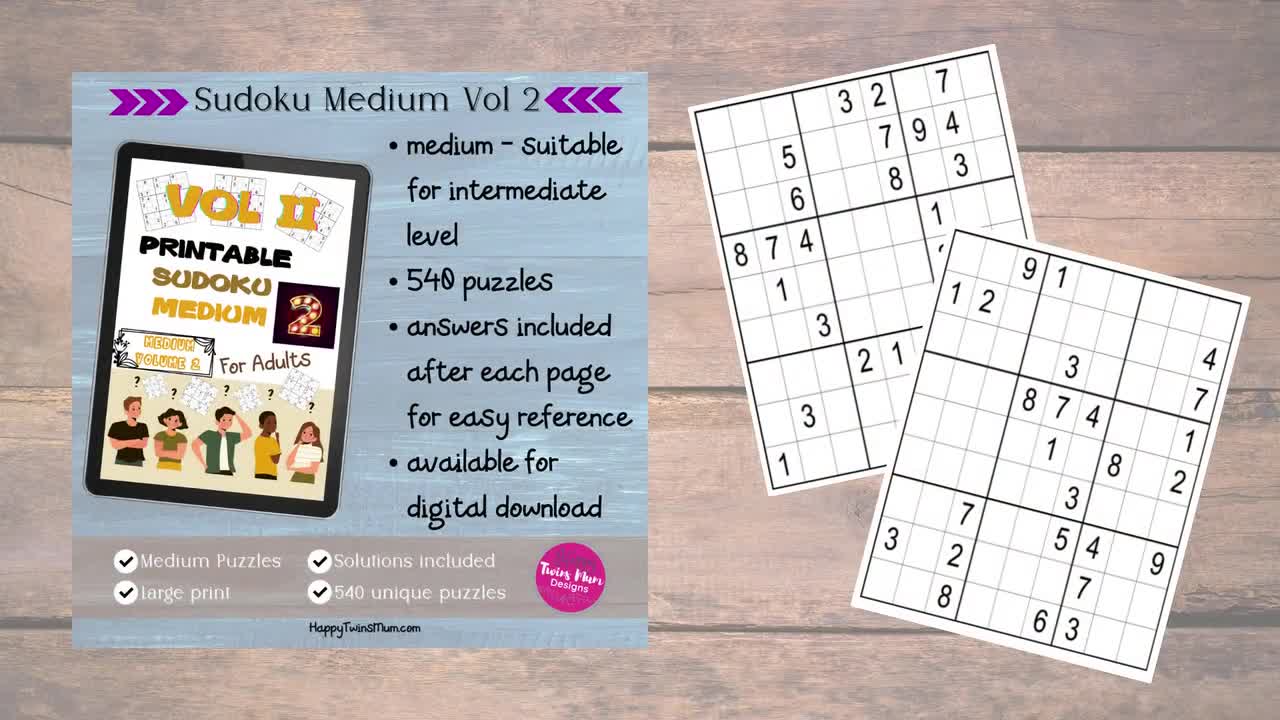 Free Printable Sudoku Medium Level Printable Medium Level 9 By 9