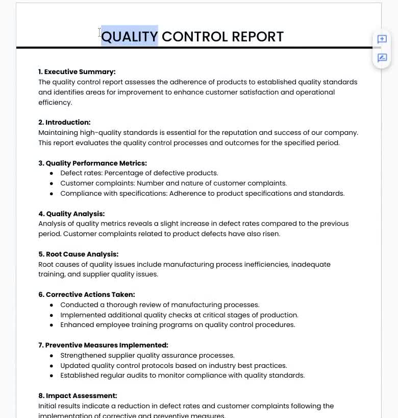 Quality Assurance Document Template Deploying Quality Assurance QA