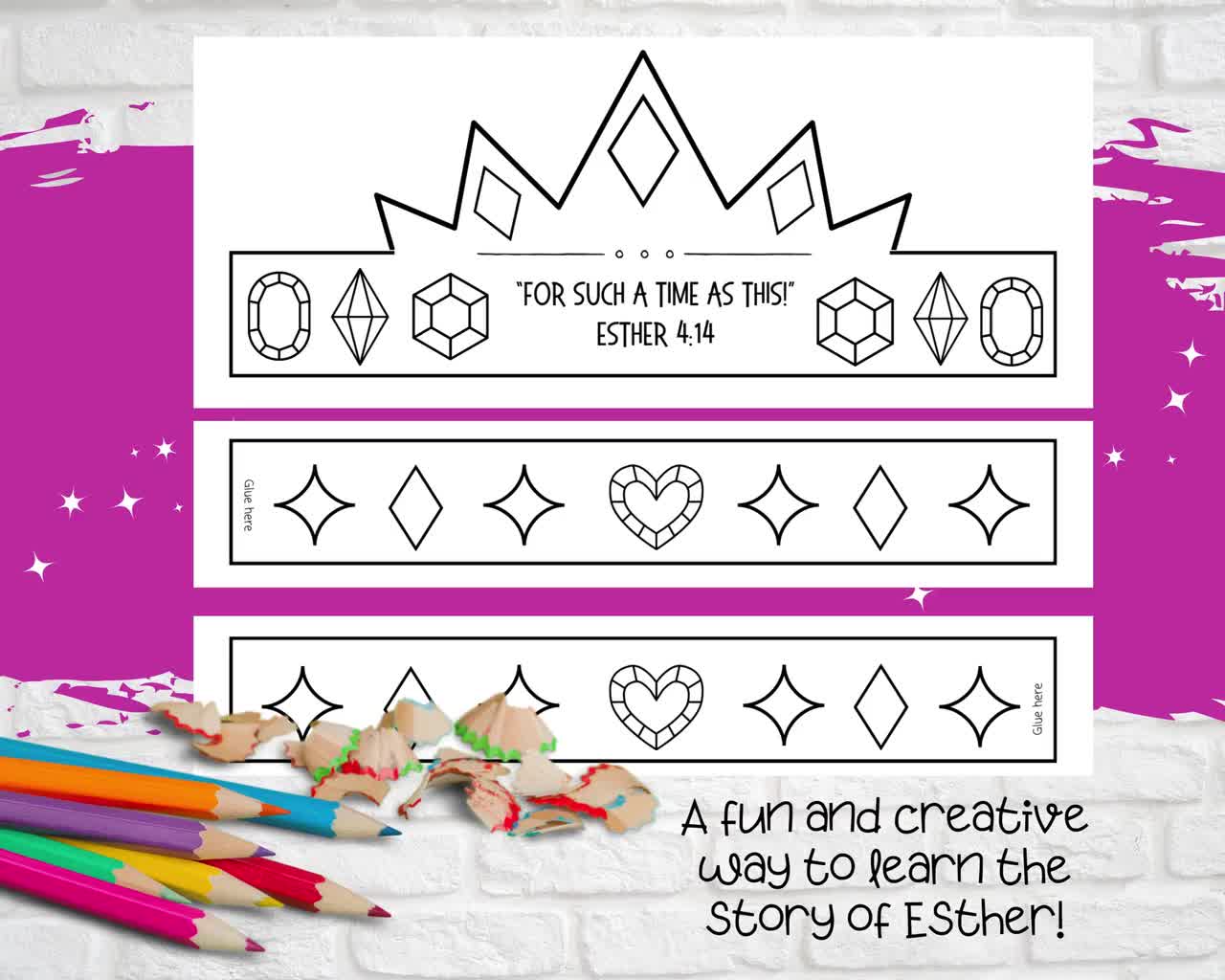 Queen Esther Bible Craft For Kids