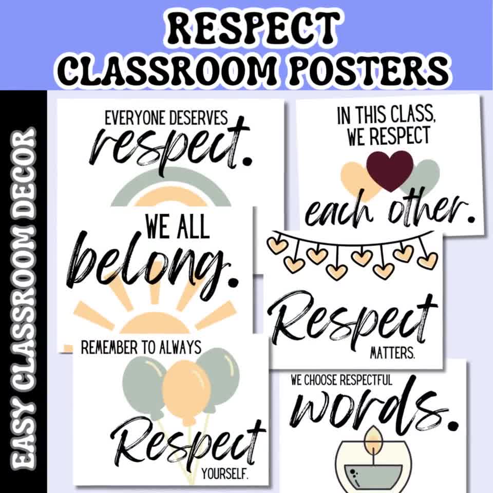 Affiches De Respect Pour Les Enfants