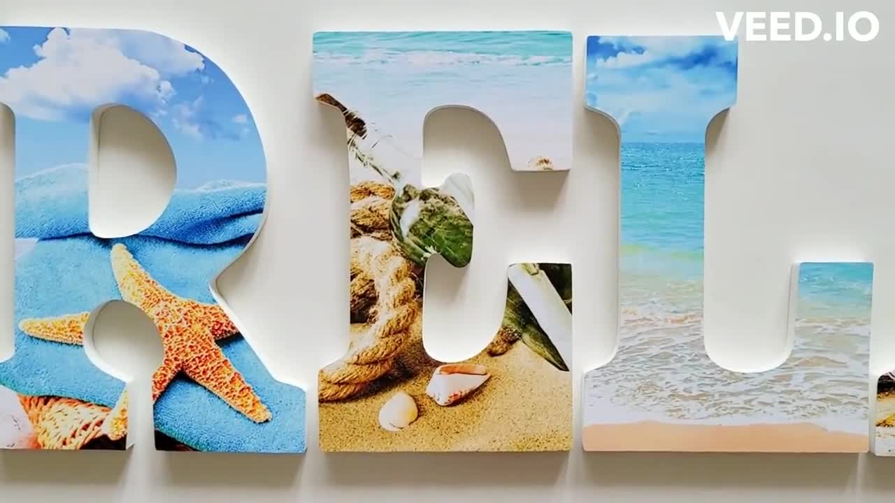 Nautical Theme Wood Letters