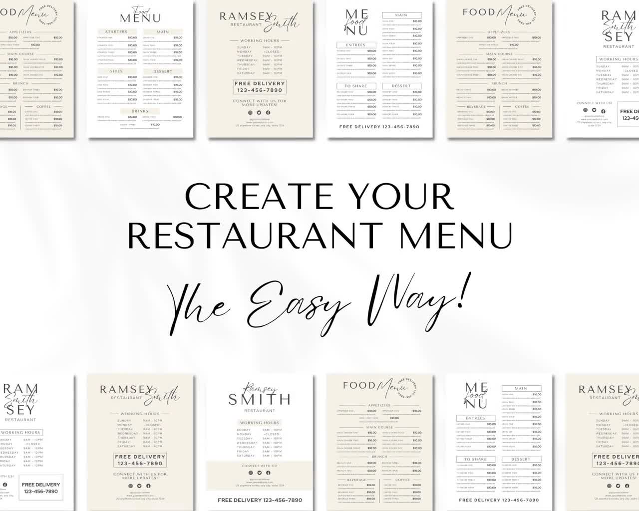 Printable Menu Templates Find The Perfect Menu Template
