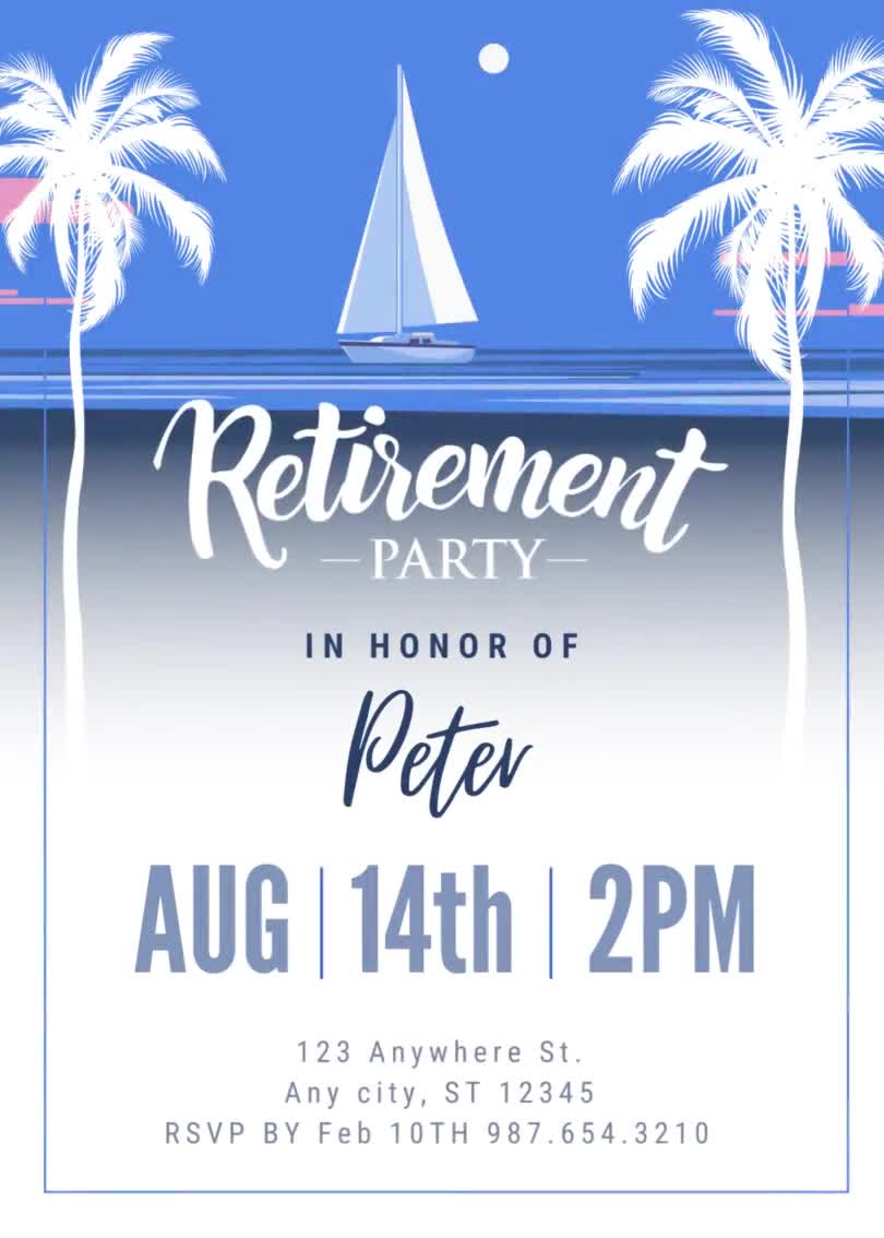 Beach Retirement Template