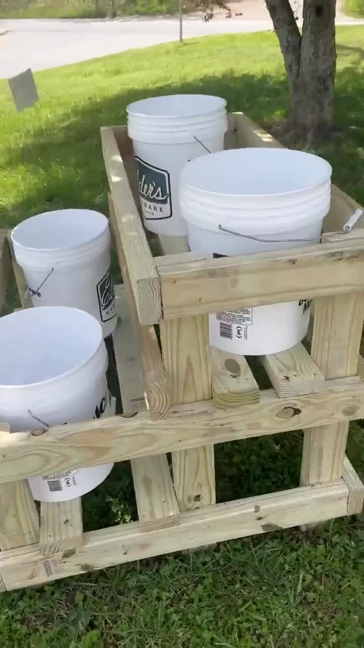 Vertical Garden In A 5 Gallon Bucket