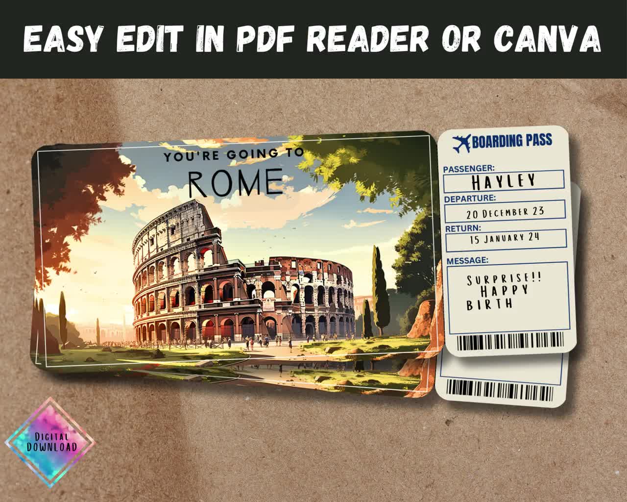 Rome Birg Ticket