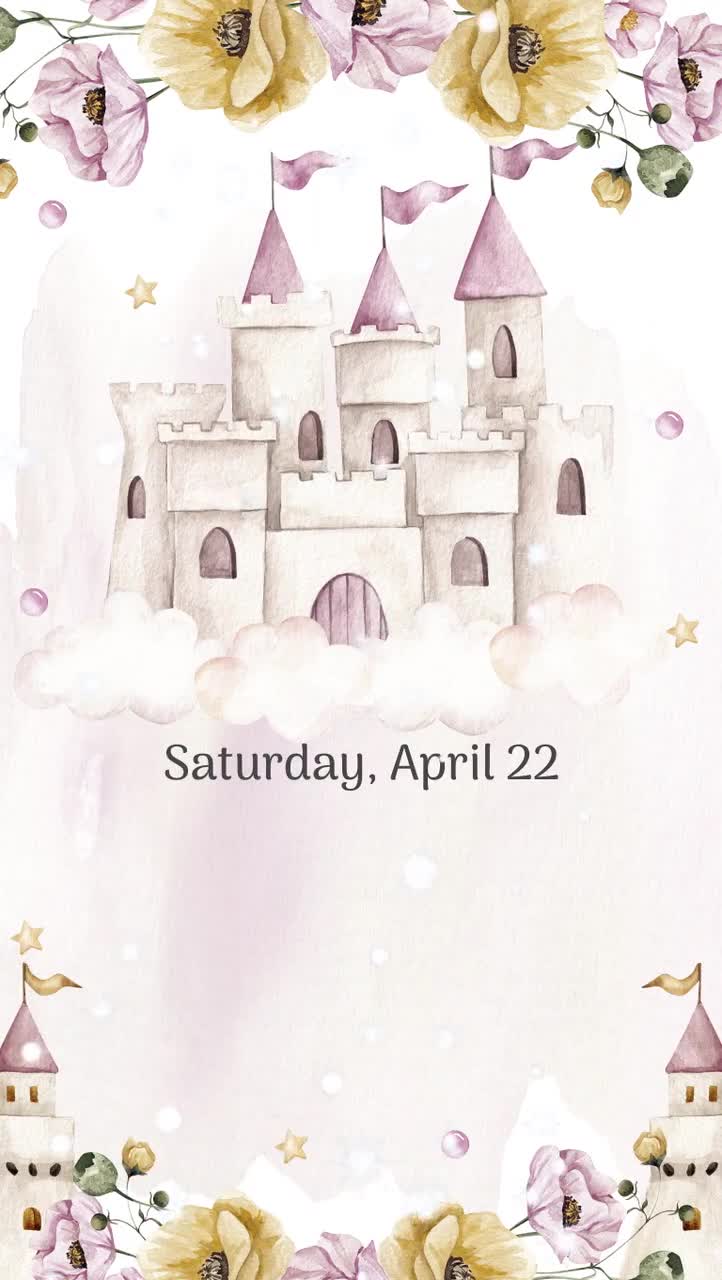 Cartoon Castle Invitation