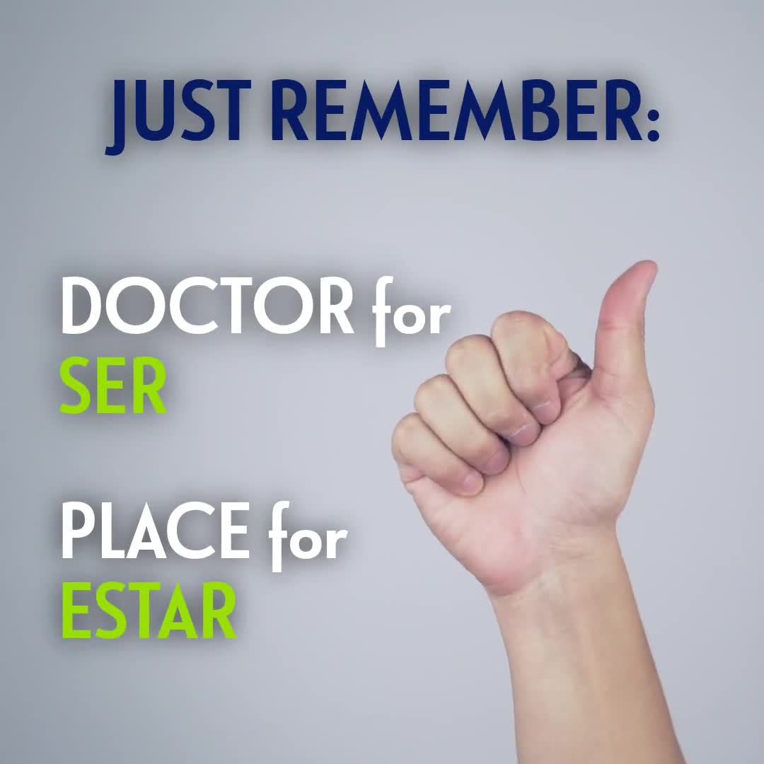 Spanish Grammar Educational Poster CUTHOR Ser Vs Estar Spanish Poster ...
