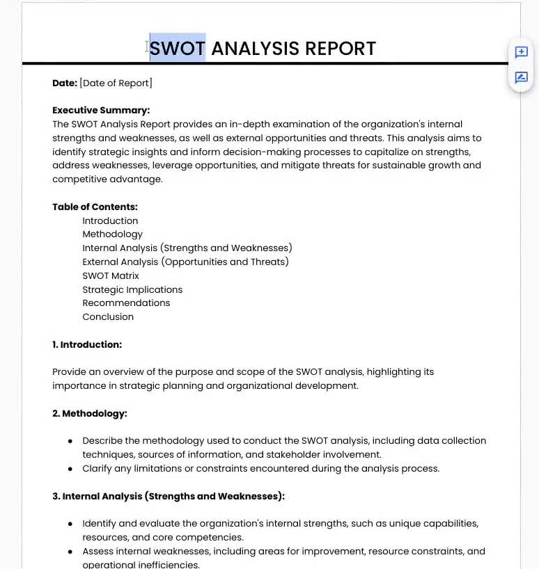 Example Swot Analysis Paper How To Do A SWOT Analysis SWOT Analysis