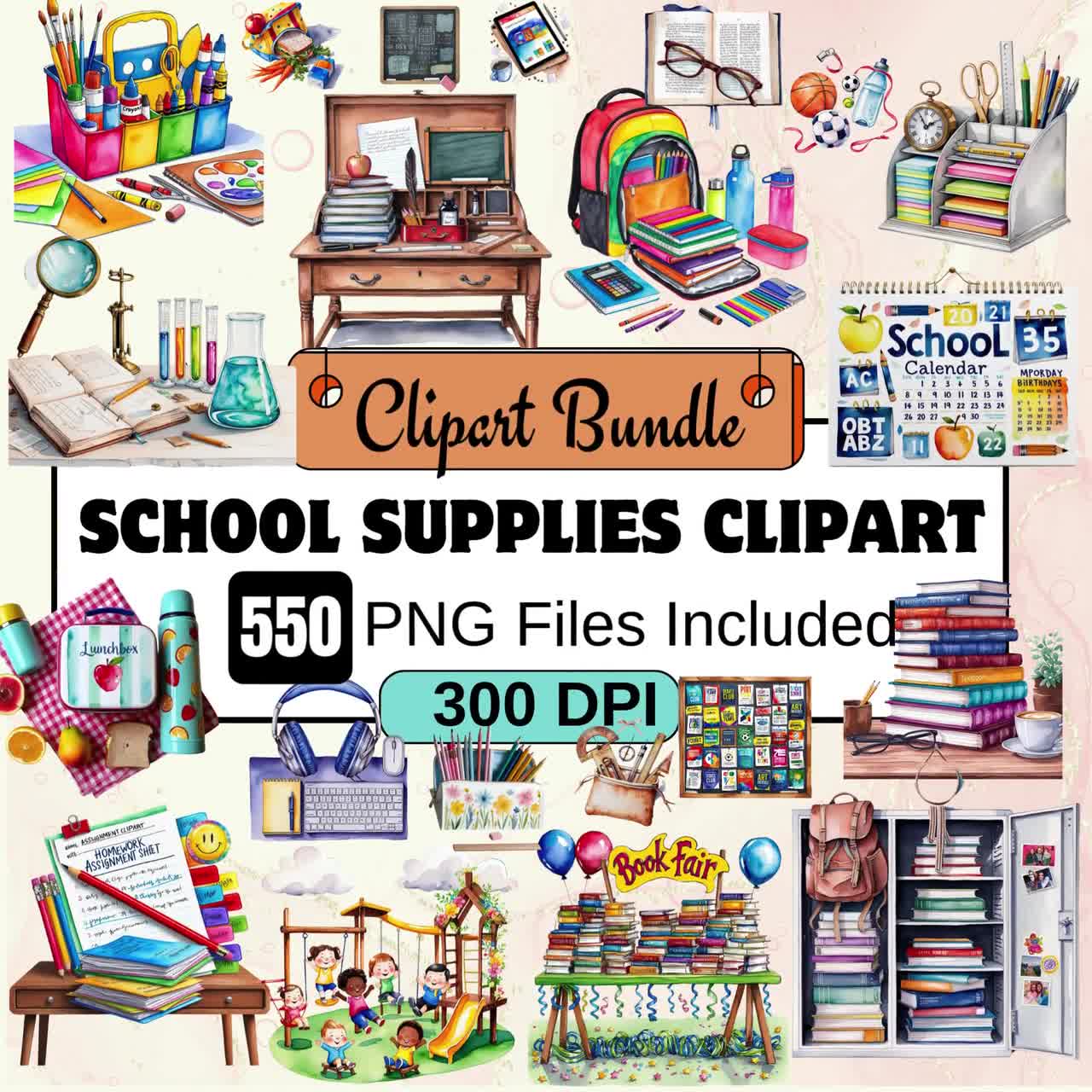 Teacher Materials Clipart