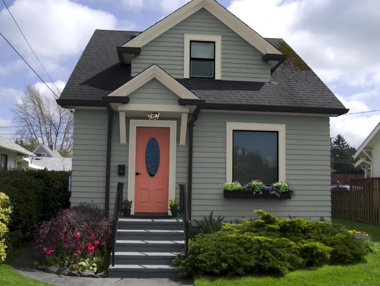 Tabla De Colores De Pintura Exterior De Sears Color Mango, El Color