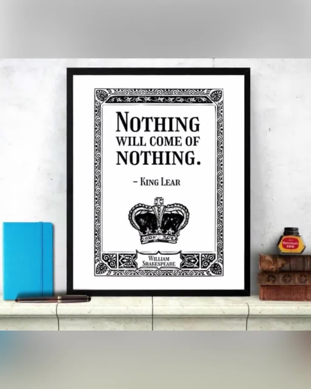 Lear Nothing Quotes Famous Quotes | King Lear | Royal Shakespeare