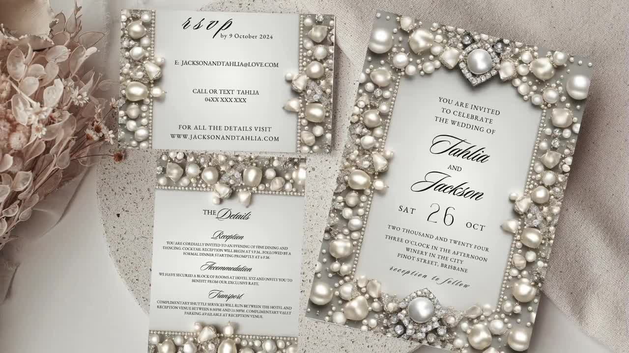 Pearls Invitation Template 32+ Thousand Pearl Invitation Royalty Free