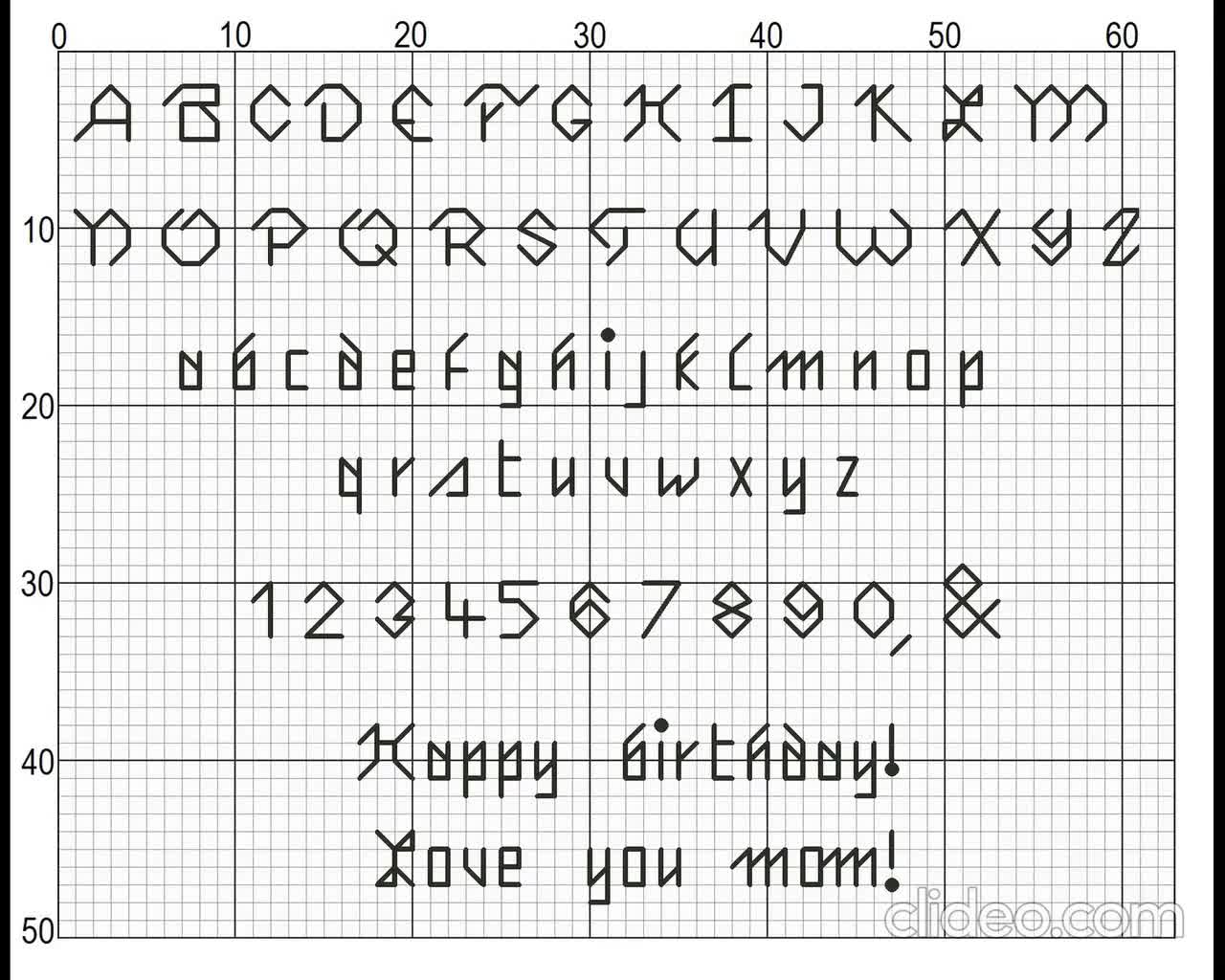 Cross Stitch Font Backstitch Small Backstitch Alphabet Patterns