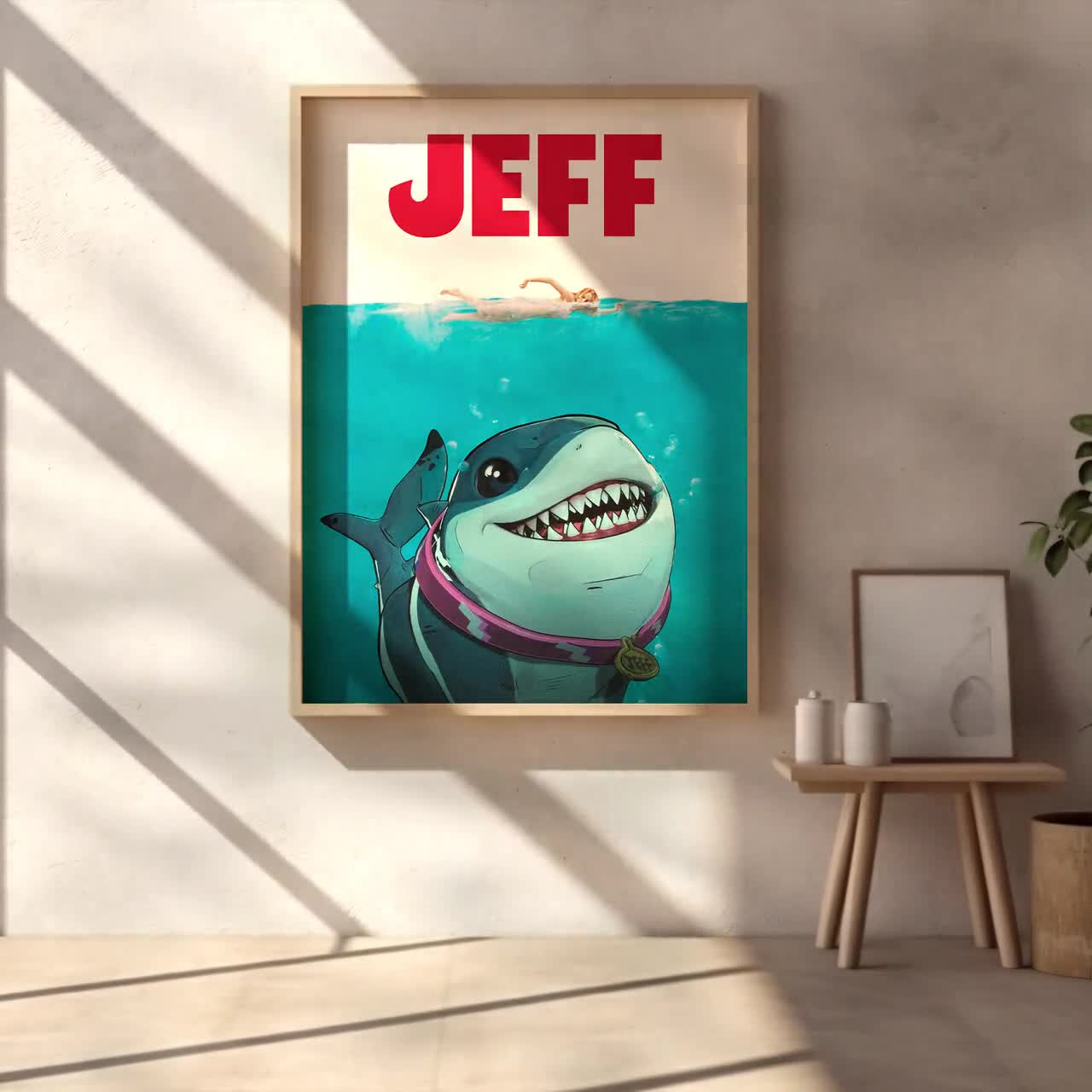 Jeff The Shark Jaws Poster