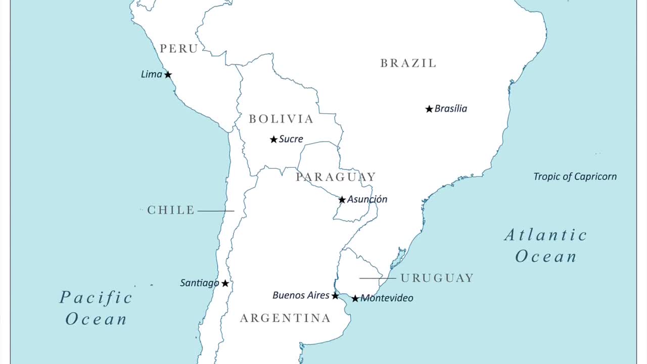 Map South America Buenos Aires