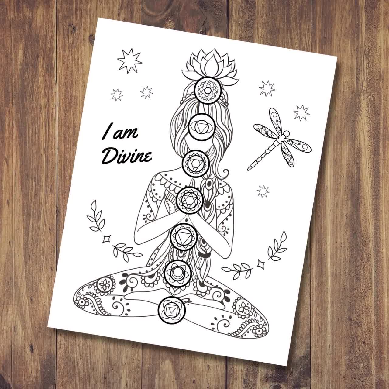 chakra coloring pages printable