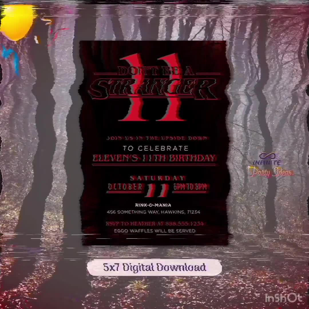 Stranger Things Of Your Own Invitation Cards Design