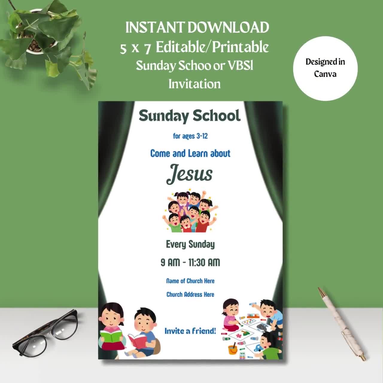 Printable Invitations Sunday School Free Online Invitation Maker